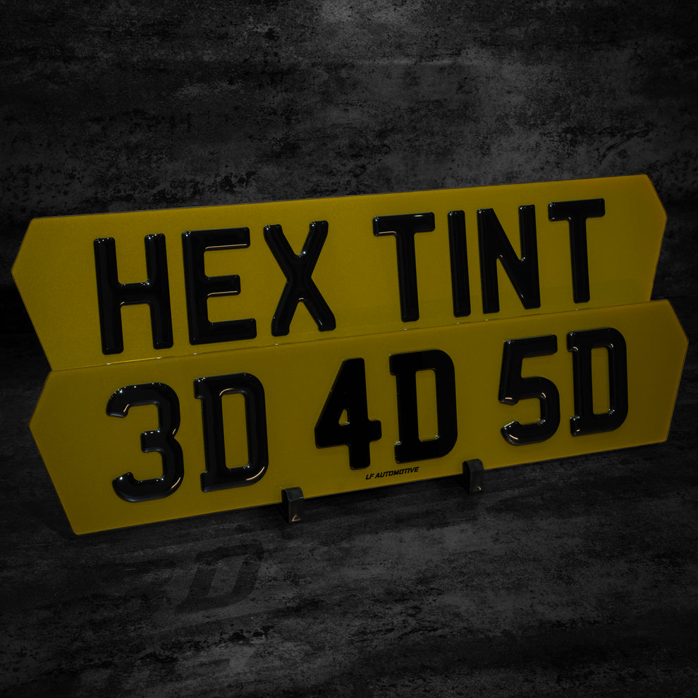 Hex Style Tinted 3D/4D Show Plates | Custom, Premium Non-Road Legal ...